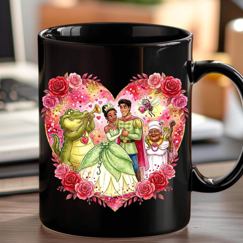 Watercolor Floral Cartoon Valentine Day Png, Colorful Sweet Cartoon ...