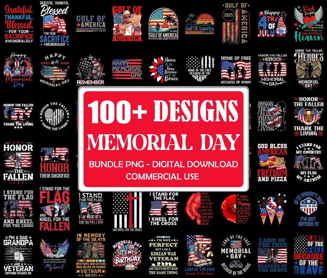 100+ Designs America Memorial Day PNG, 4th of July Png, Patriotic Png ...
