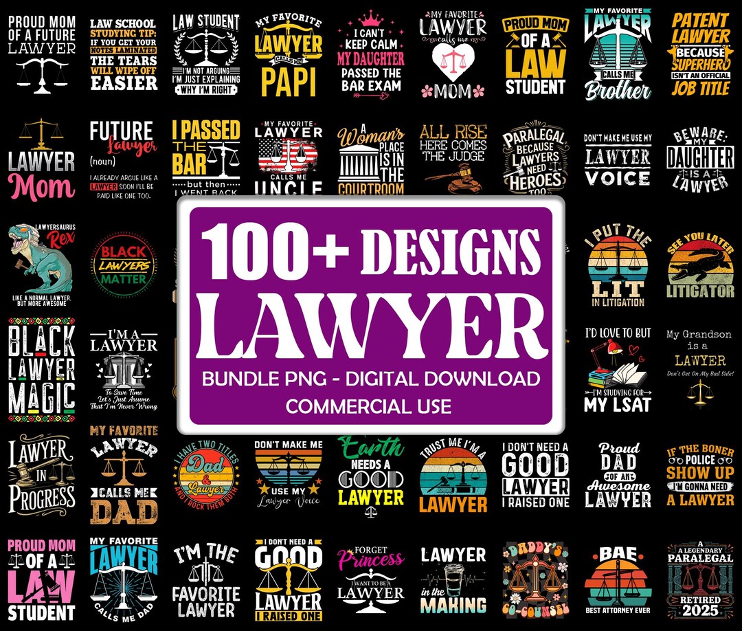 100+ Designs Lawyer Job PNG Bundle, Lawyer Life Png, Lawyer School Png ...