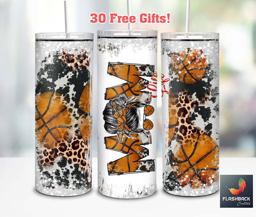 Basketball Mom Life 20 Oz Skinny Tumbler Png Design Mothers Day