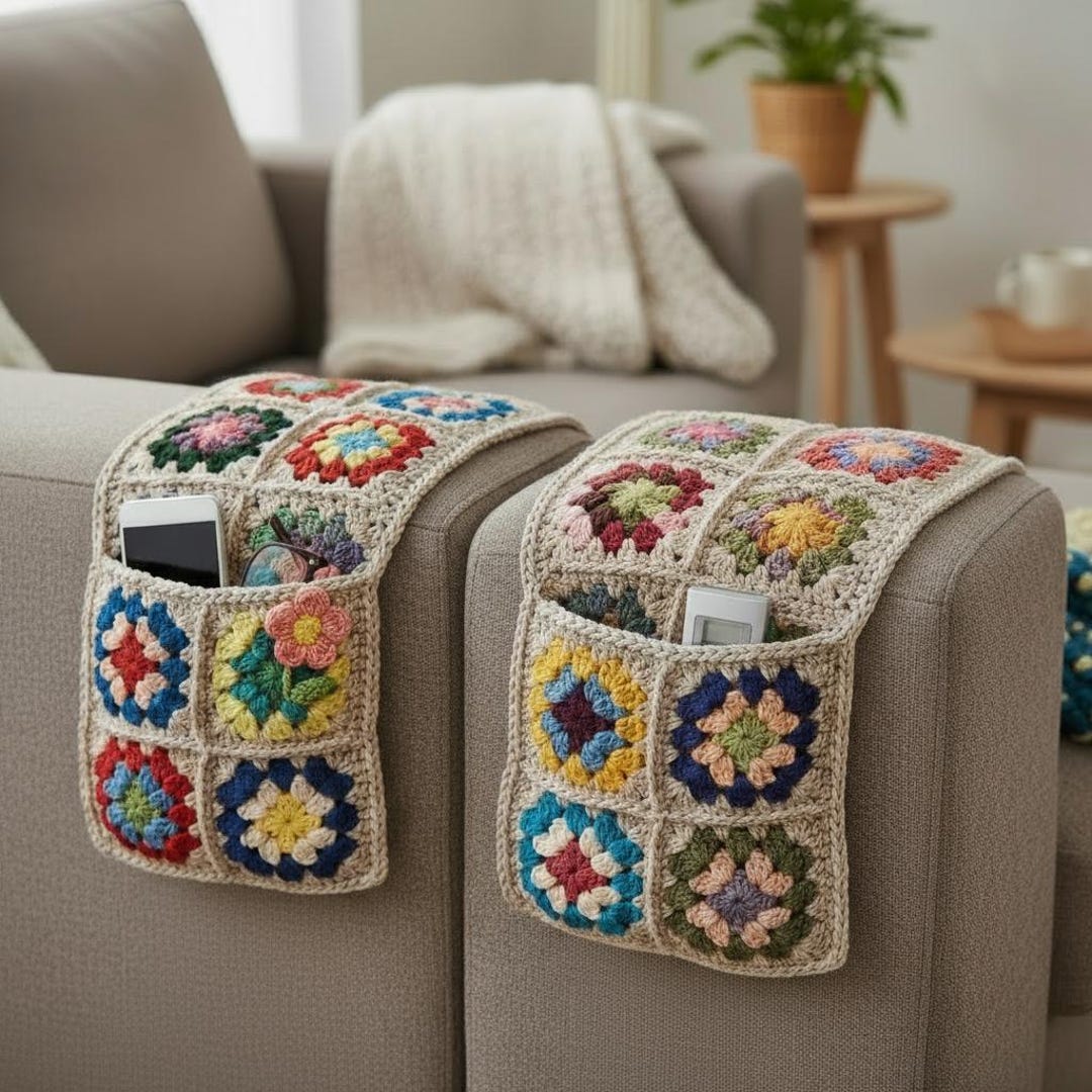 Crochet Sofa Organizer Pattern: Versatile Pocket Bag (digital Download ...