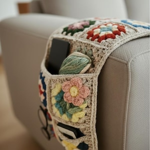 Crochet Sofa Organizer Pattern: Versatile Pocket Bag (digital Download ...