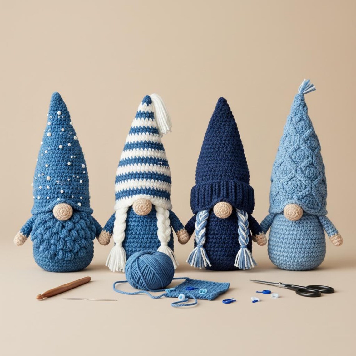 The Winter Gnome Family Collection – Crochet Amigurumi Pattern (digital ...