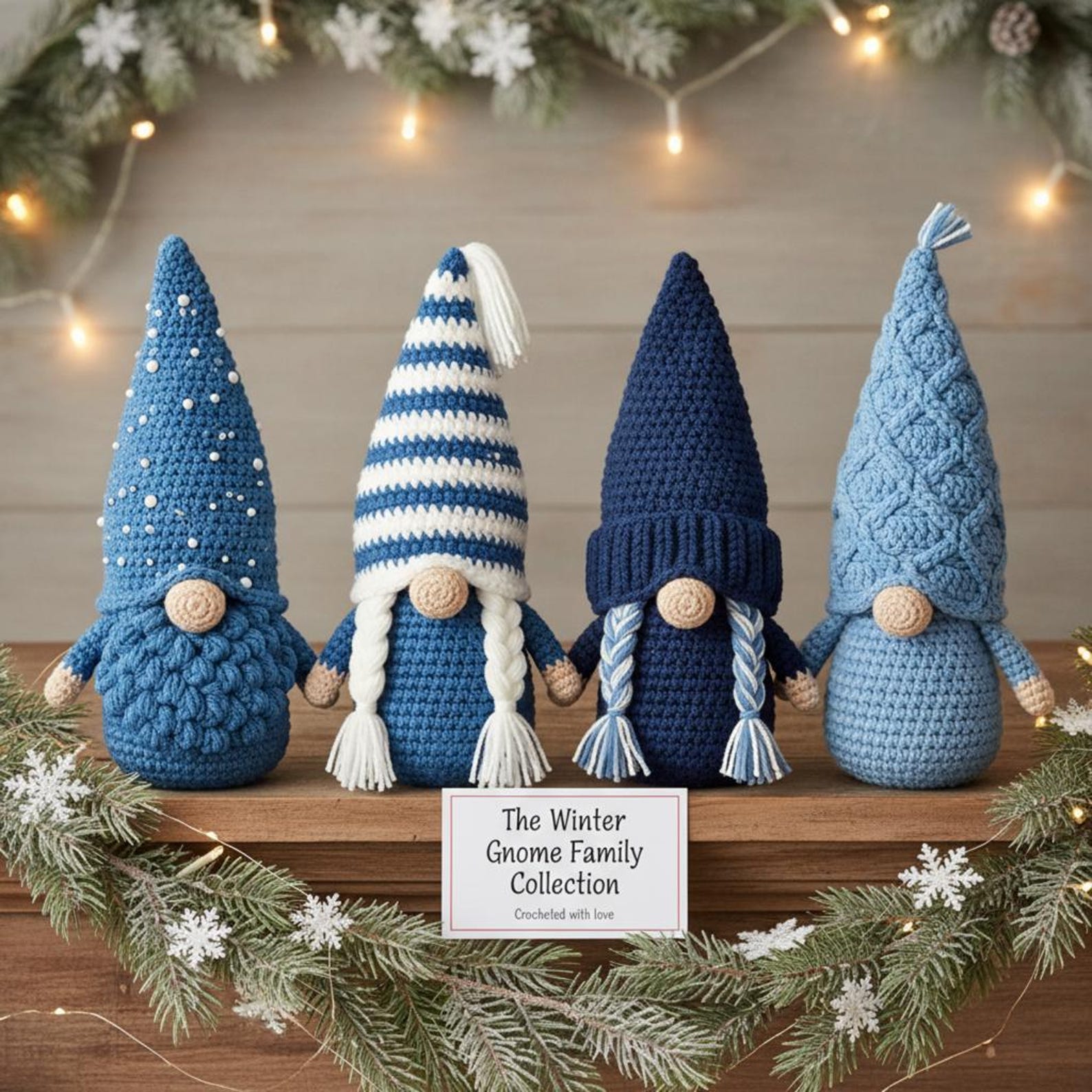 The Winter Gnome Family Collection – Crochet Amigurumi Pattern (digital ...