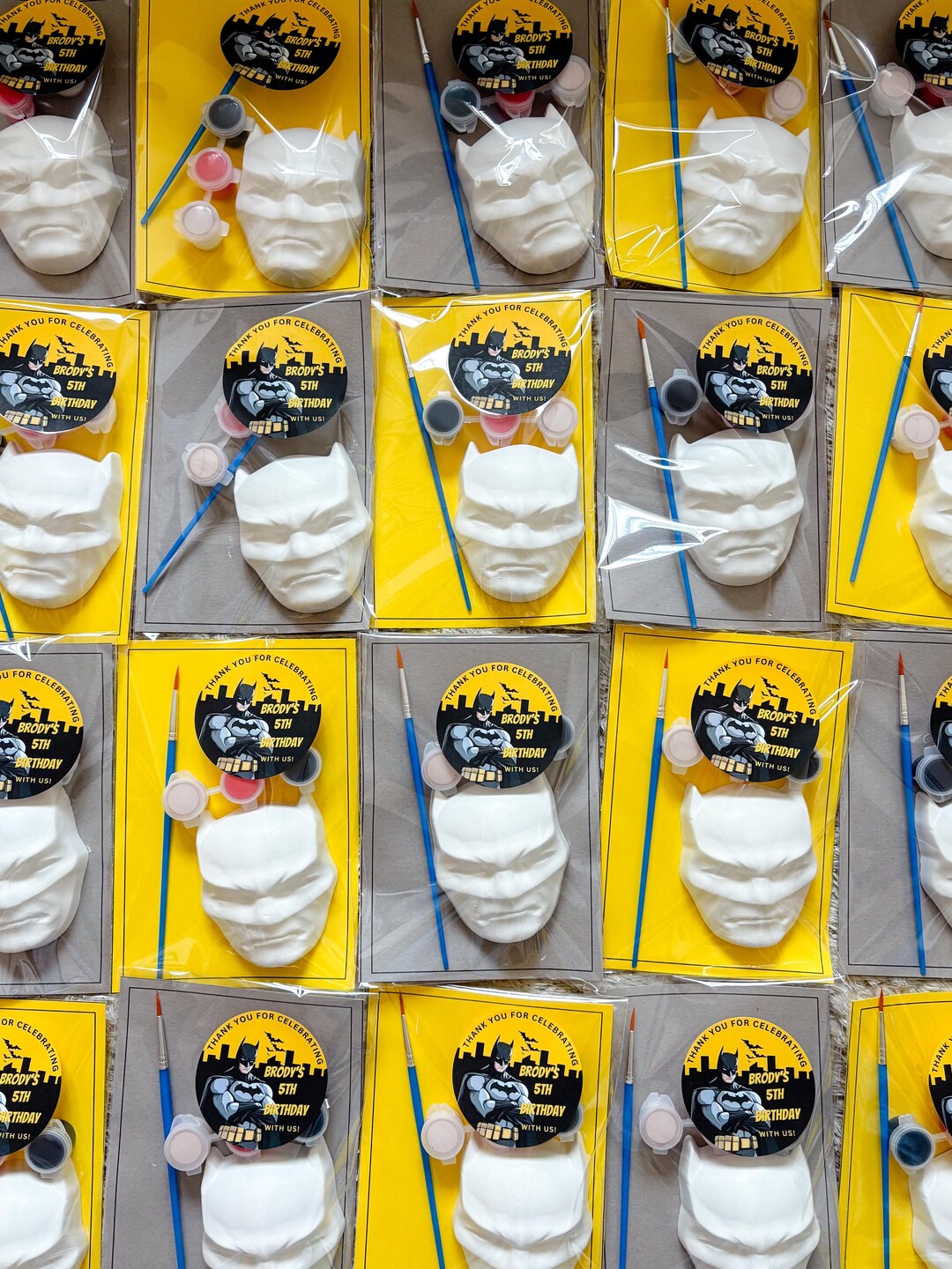 Superhero Mask Paint Kit, DIY Birthday Party Favor - Etsy