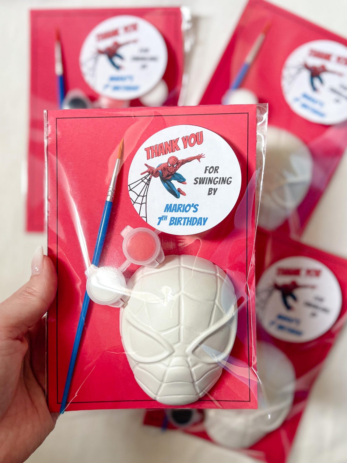 Superhero Paint Kit - DIY Web Hero Party Favor - Craft Activity for ...