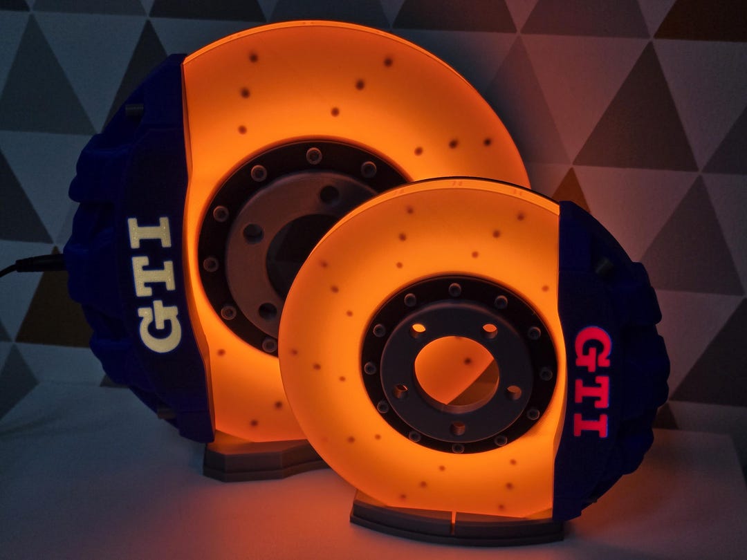 Glowing Brake Disc LED Lamp - Etsy UK
