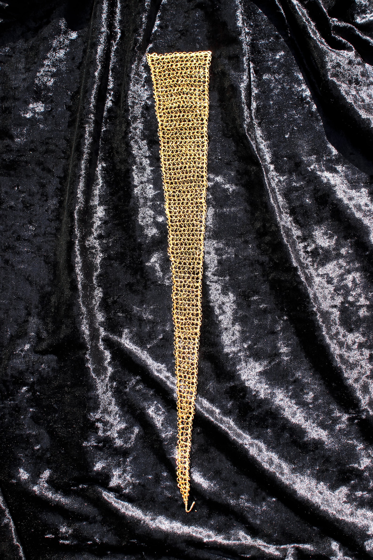 Wire Crochet Collar Necklace, Asymmetric Wire Mesh Choker, Modern ...