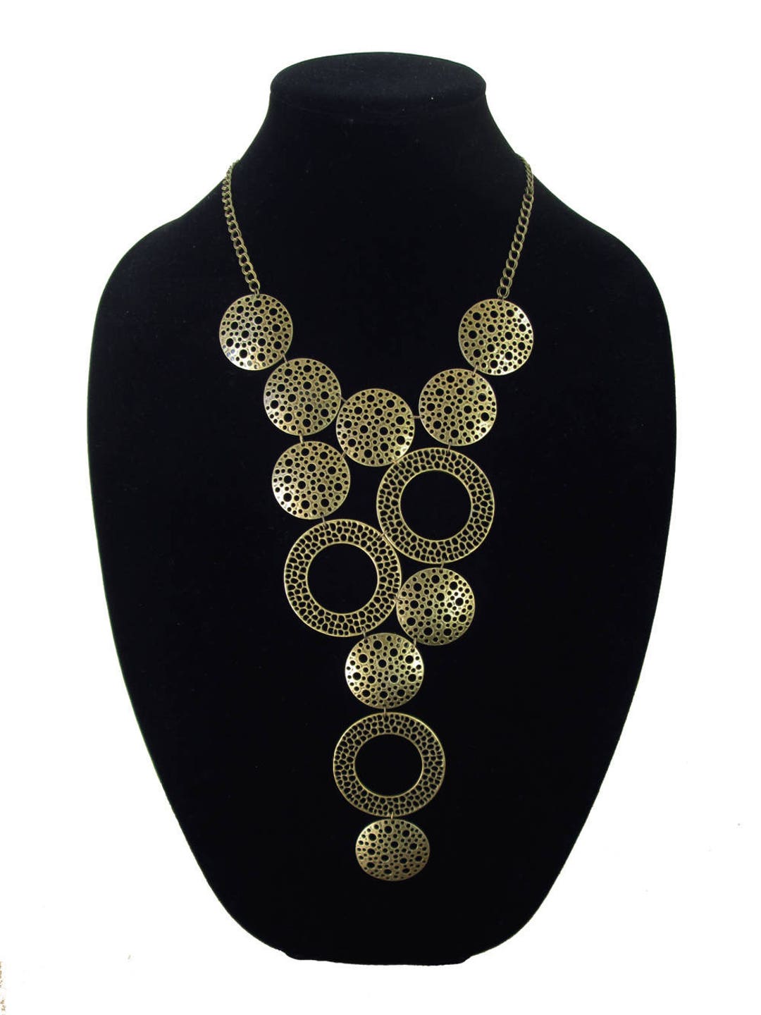 Statement Bib Necklace, Modern Geometric Necklace - Etsy