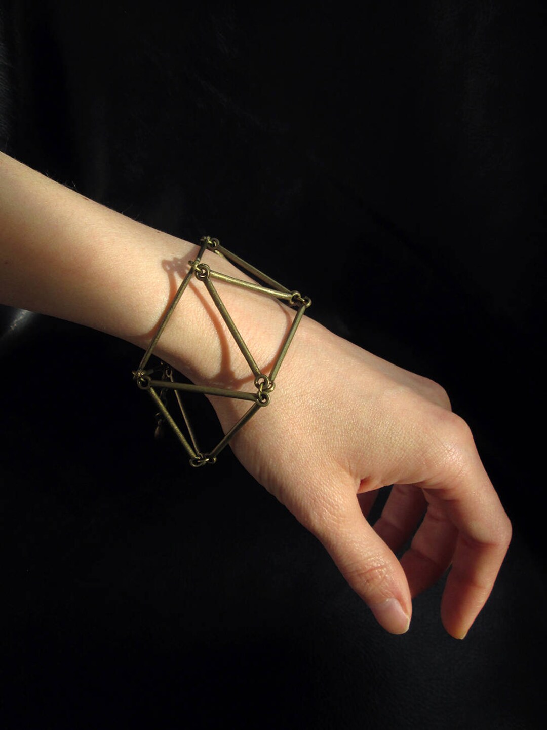 Geometric Minimalist Bracelet, Modern Statement Link Bracelet - Etsy