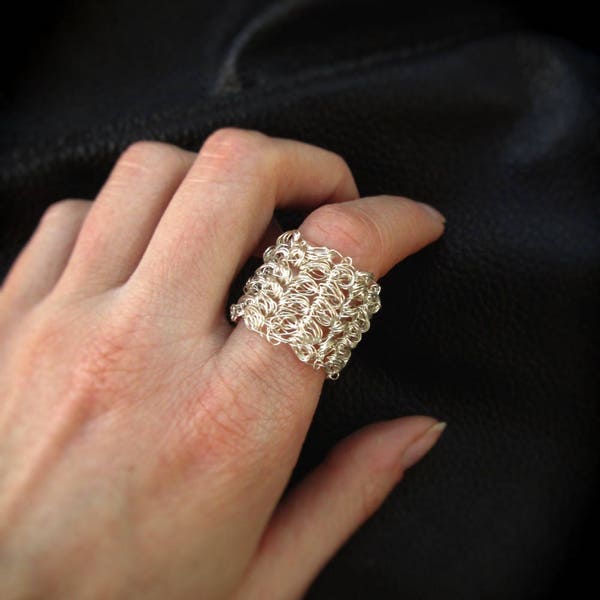 Wire Crochet Ring - Etsy