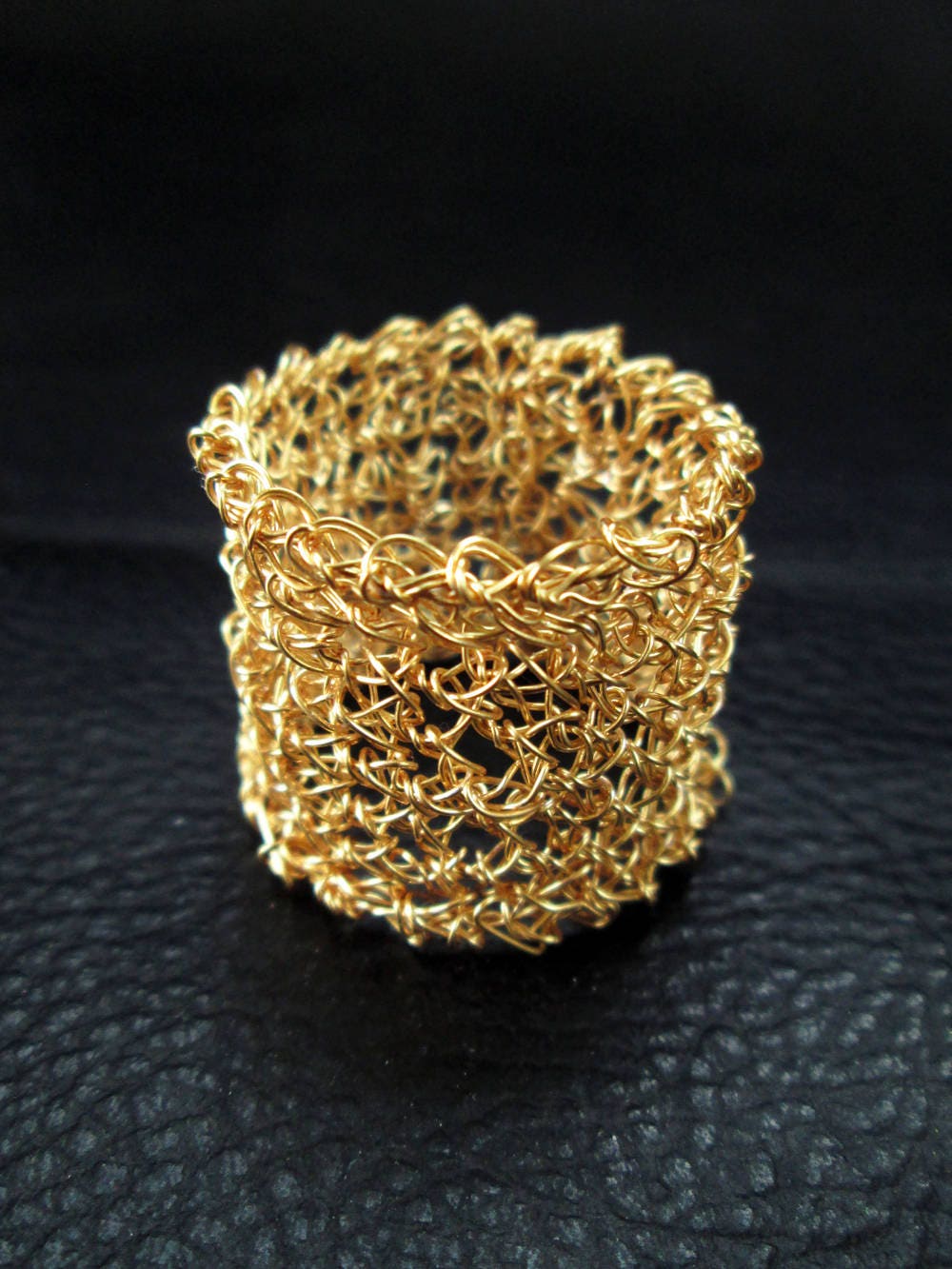 Wire crochet ring statement band ring boho bridal jewelry | Etsy