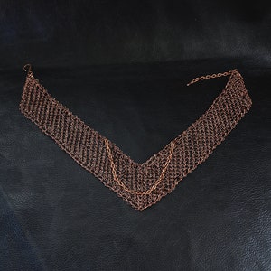 Wire Crochet Choker, Minimalist Wire Mesh Choker, Modern Collar ...