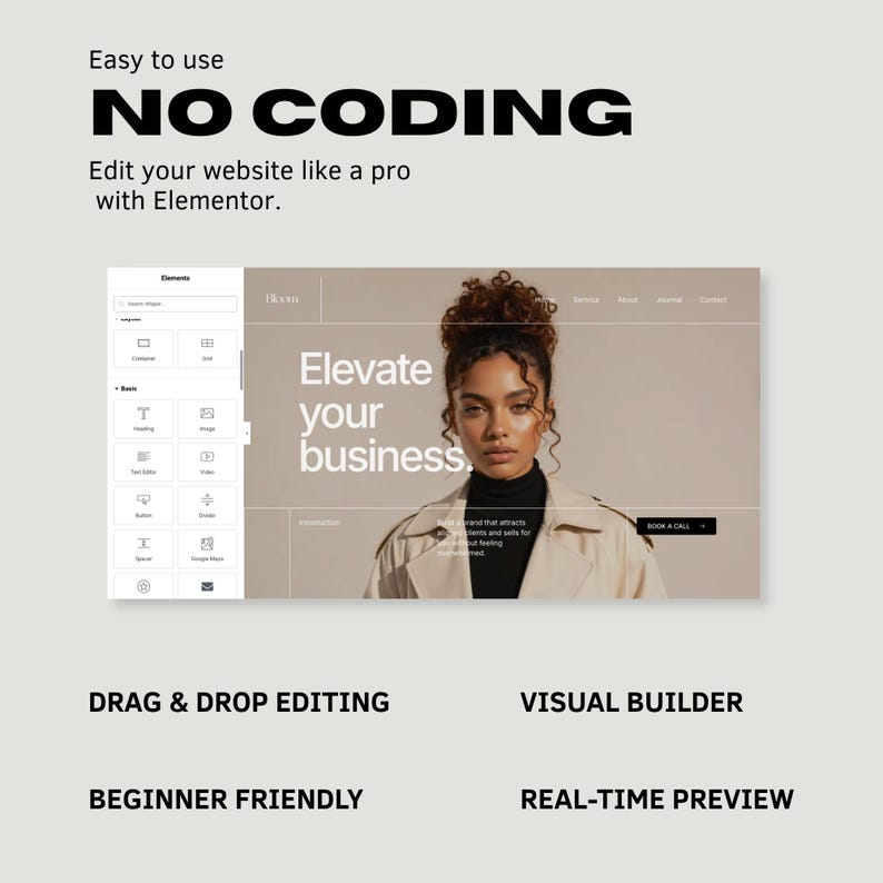 Bloom | Elementor Website Template for Business Coaches & Women ...