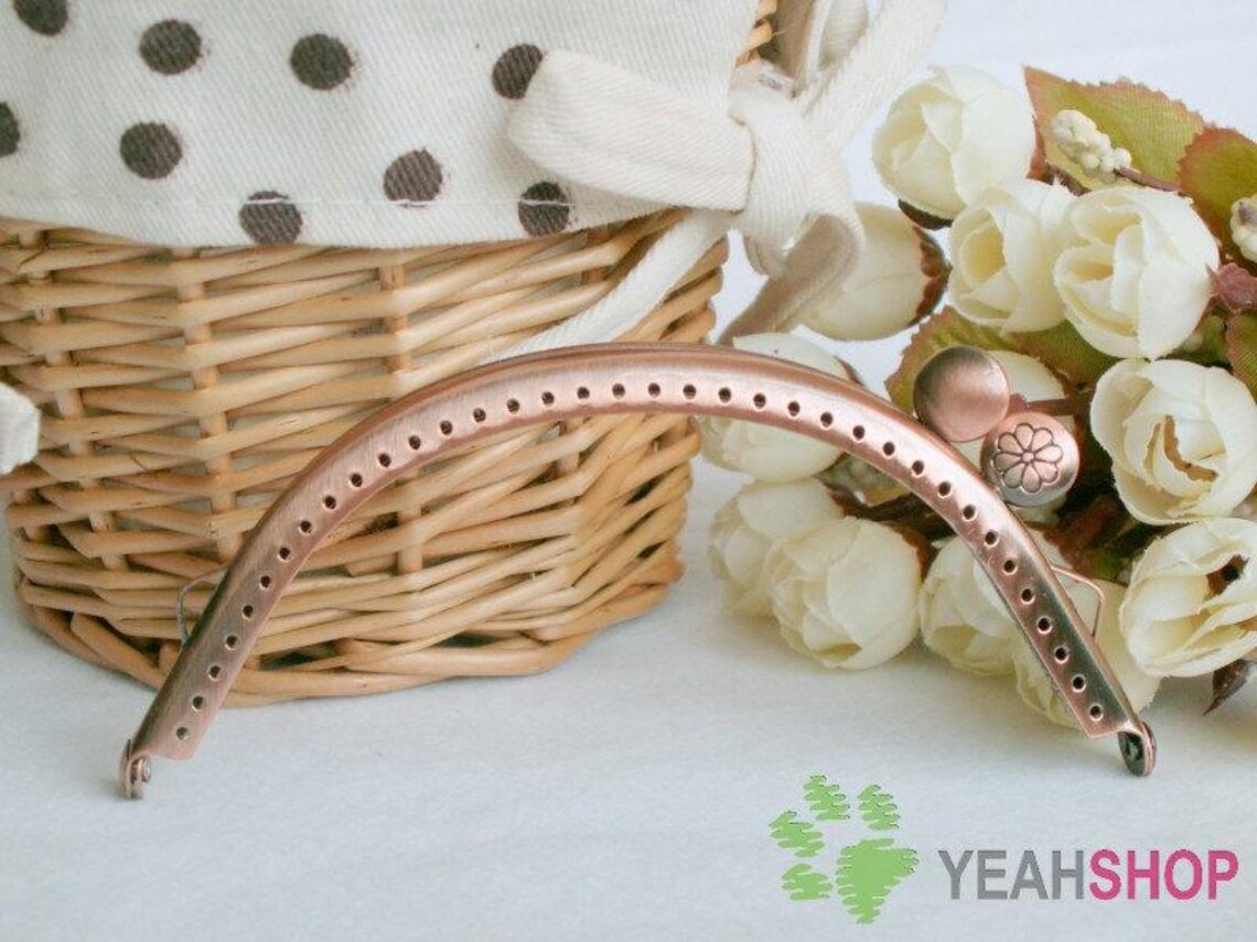 Half Ellipse Flower Purse Frame With Loops 11cm / 4.3 Inch - Etsy