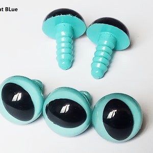 12mm Safety Cat Eyes Plastic Doll Eyes / Toy Eyes 20 Pairs 9 Colors - Etsy