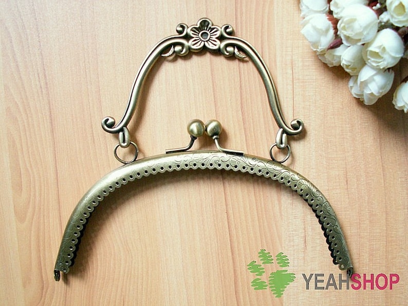 Antique Brass Embossed Handle Purse Frame 19cm / 7.5 Inch - Etsy