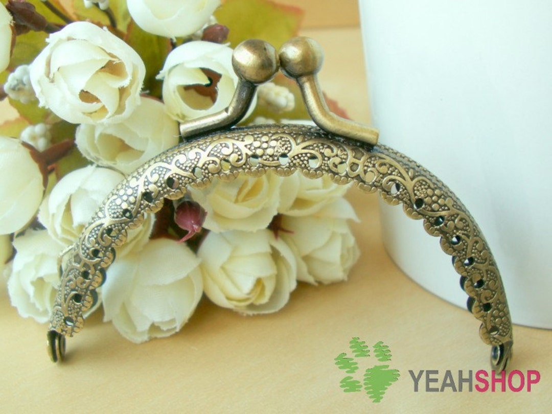 Half Round Lace-edge Embossed Purse Frame 8.5cm / 3.3 Inch - Etsy