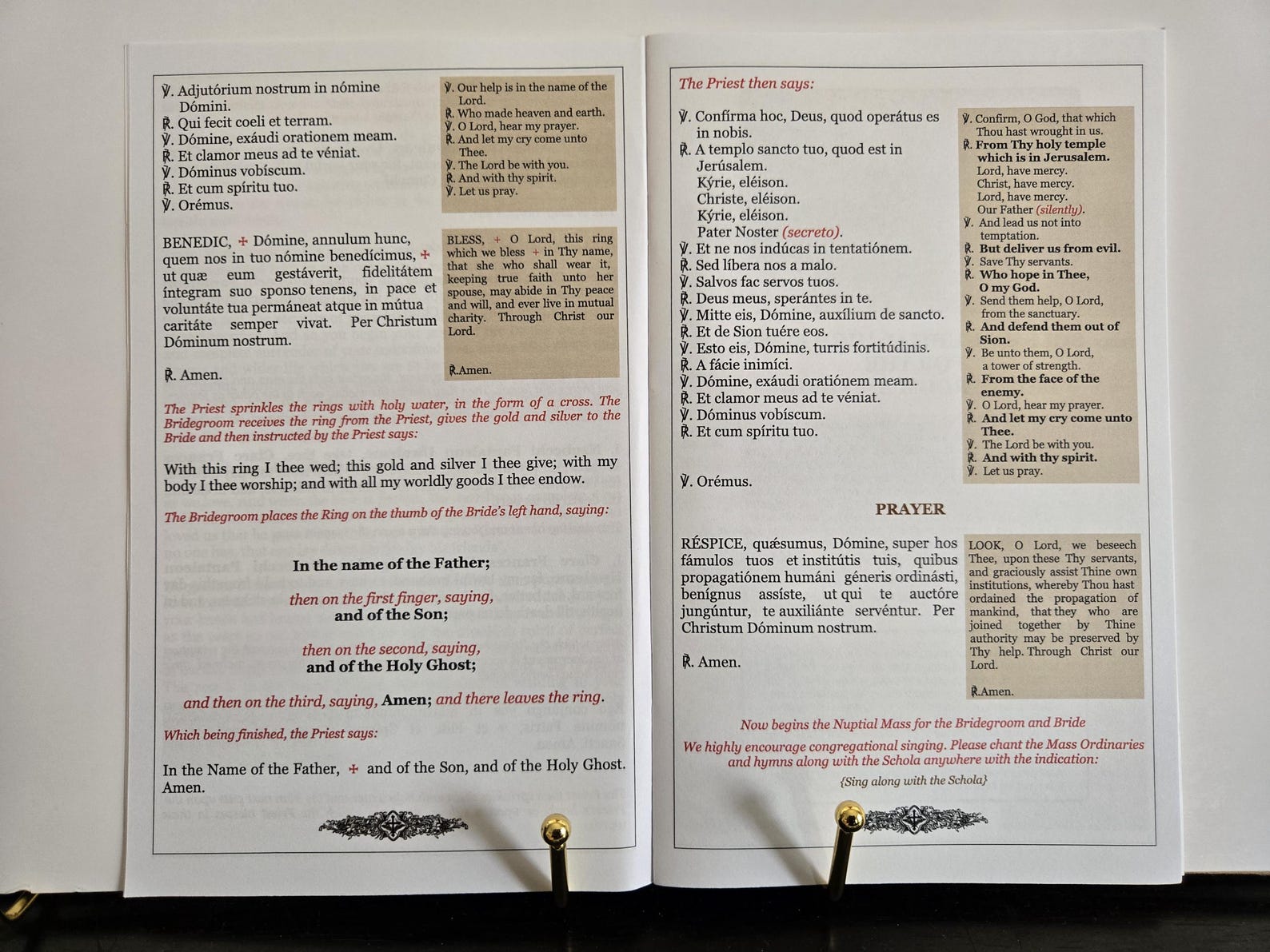 Catholic Wedding Mass Booklet Template: Latin Rite, TLM Nuptial Mass ...