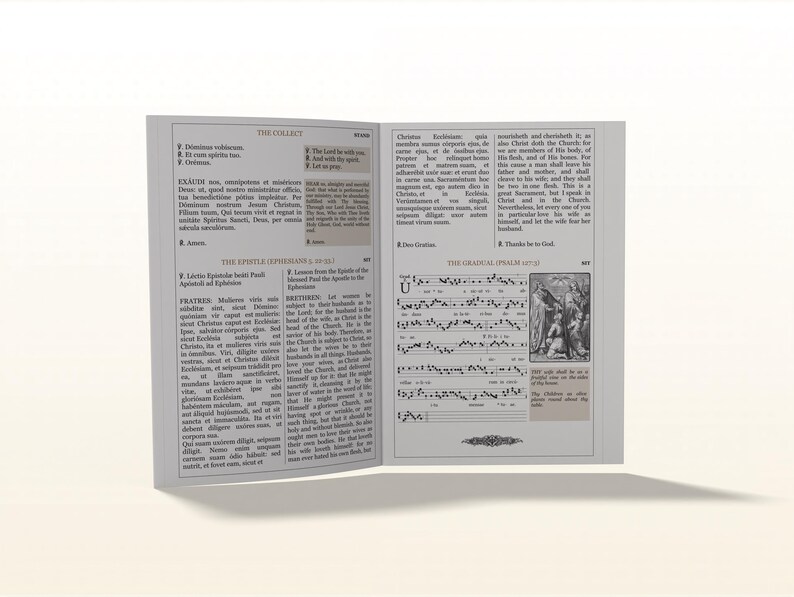 Catholic Wedding Mass Booklet Template: Latin Rite, TLM Nuptial Mass ...