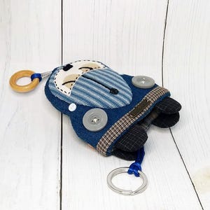 Handmade Jeans Key Fob Cover: Quilted Volkswagen Style - Etsy