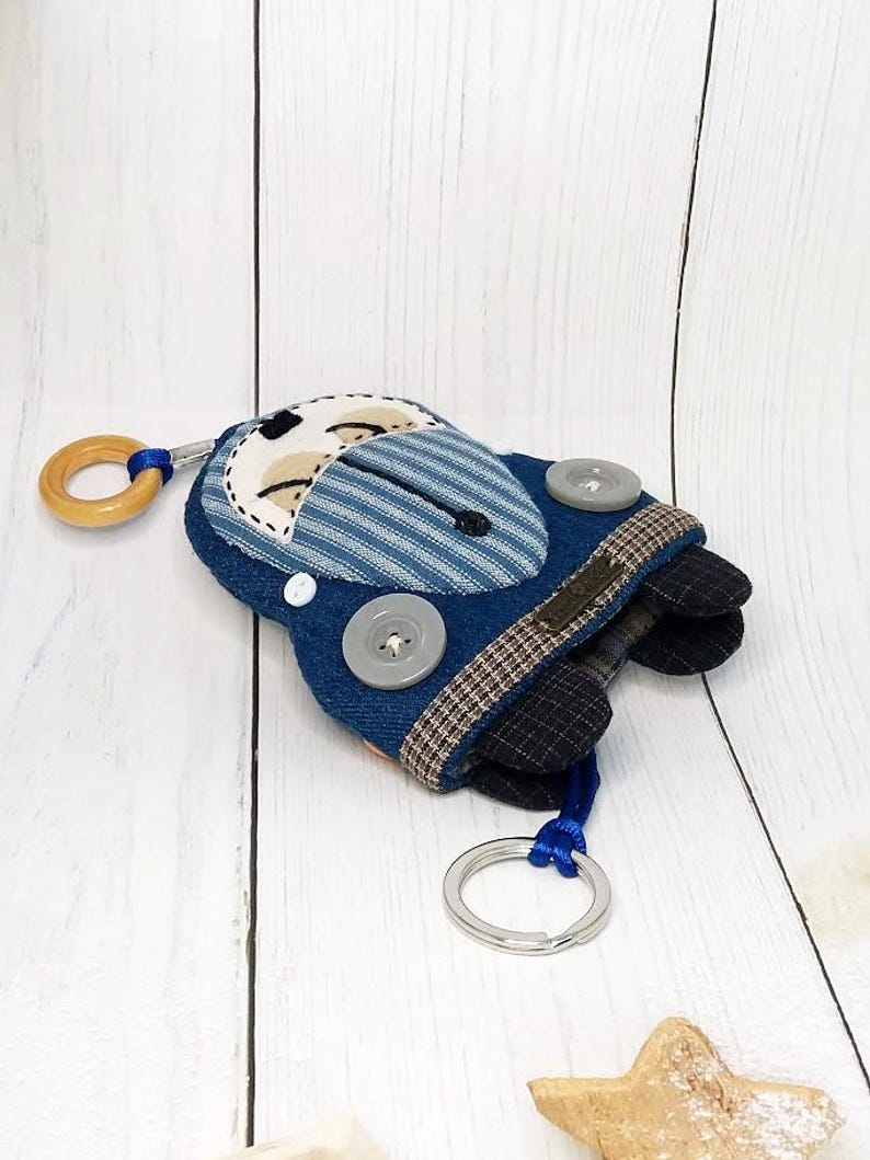 Handmade Jeans Key Fob Cover: Quilted Volkswagen Style - Etsy