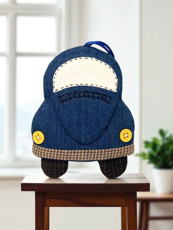 Handmade Jeans Key Fob Cover: Quilted Volkswagen Style - Etsy
