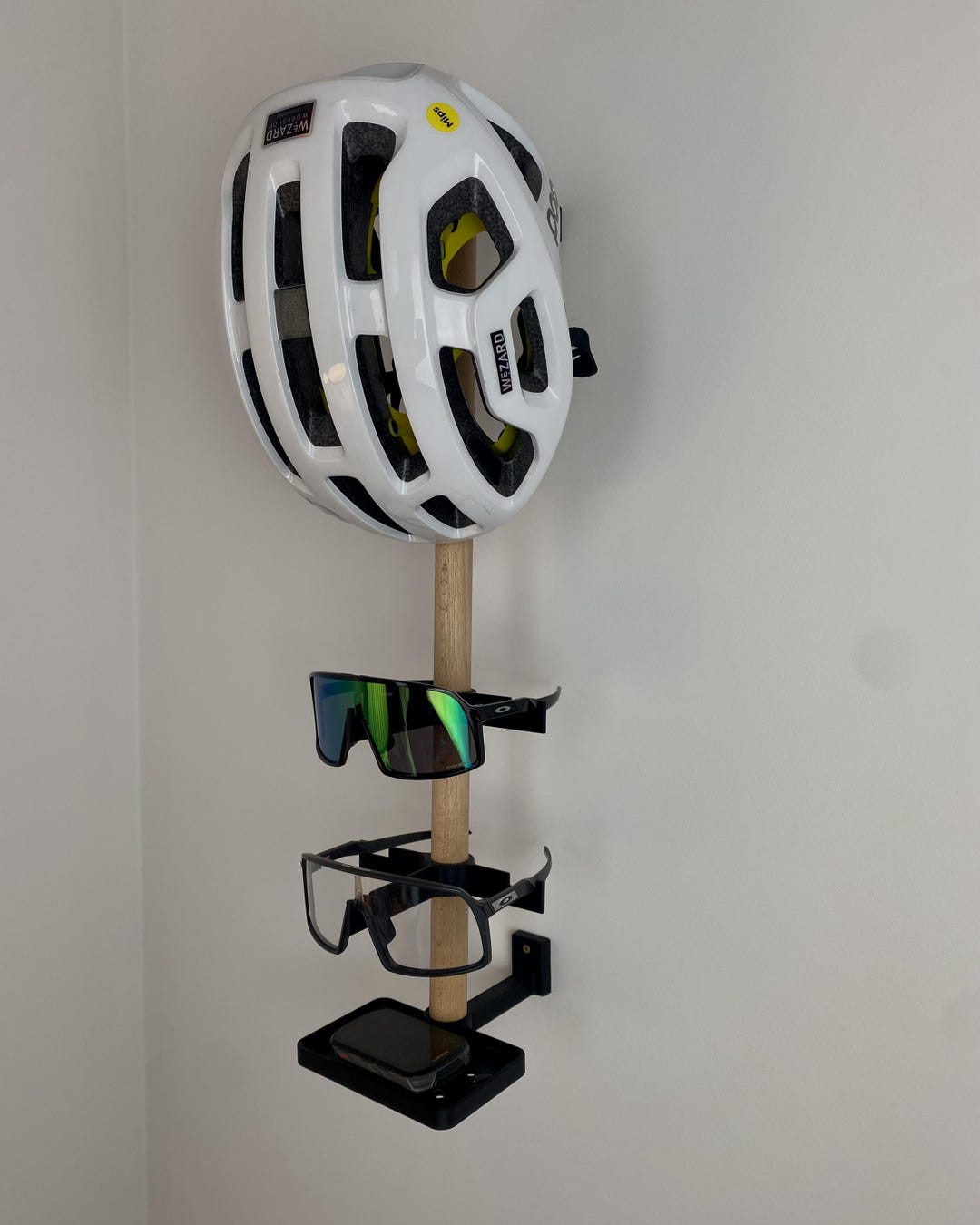 Cyclist Holder – 3D Printed Wall Mount for Helmet, Sunglasses, Bike ...