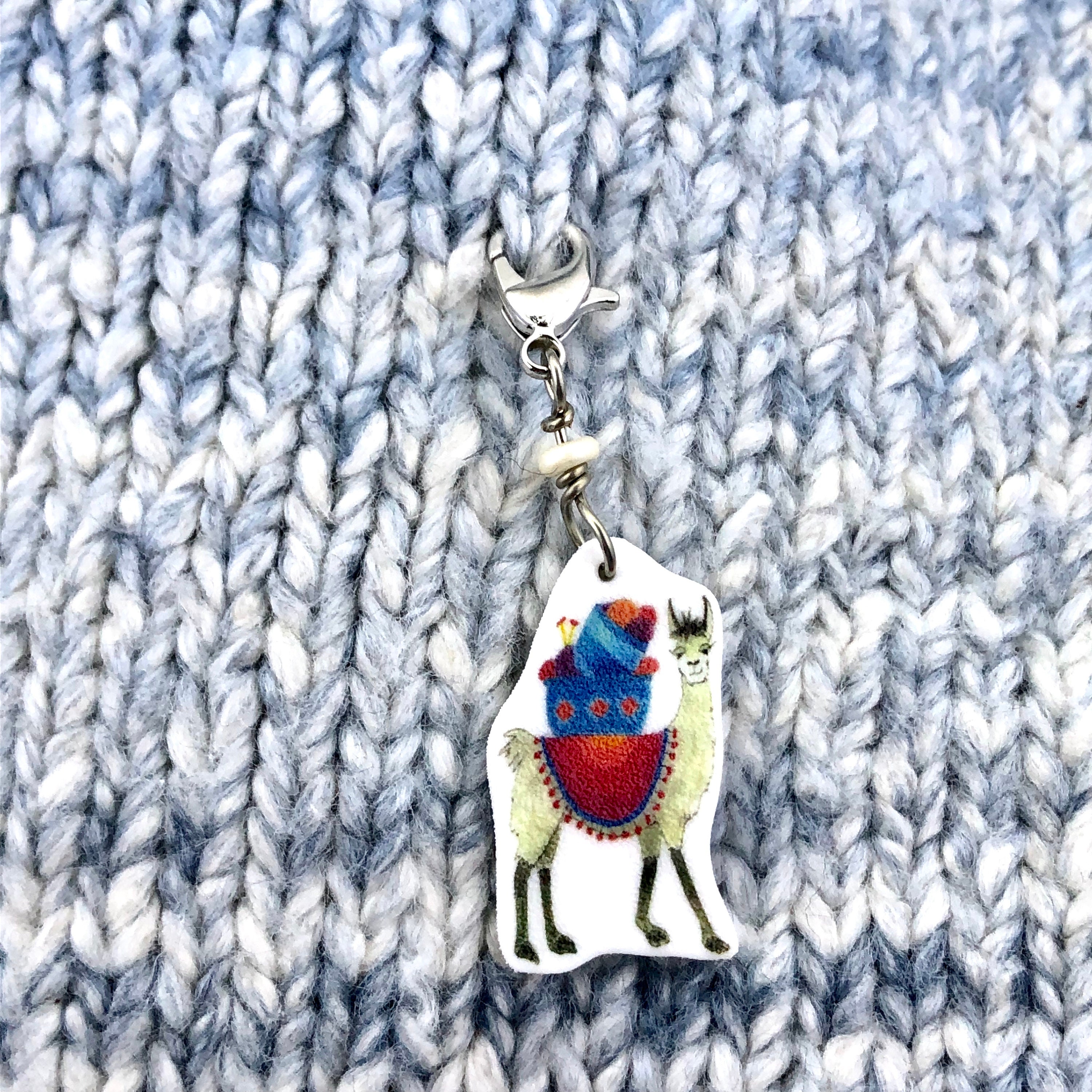 Llama llama progress keepers crochet markers | Etsy