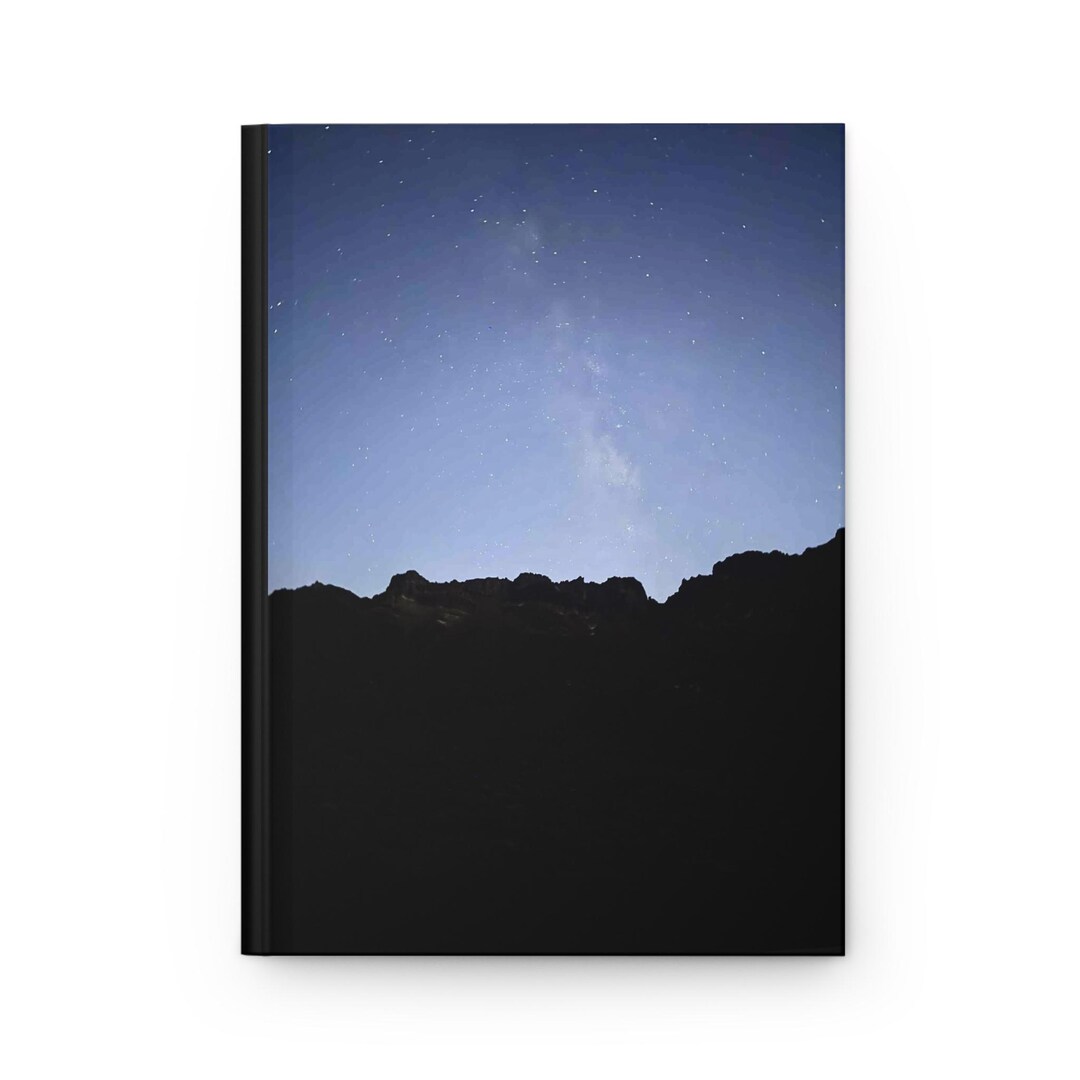 Starry Night Hardcover Journal: Mount Teide Astrophotography Notebook ...