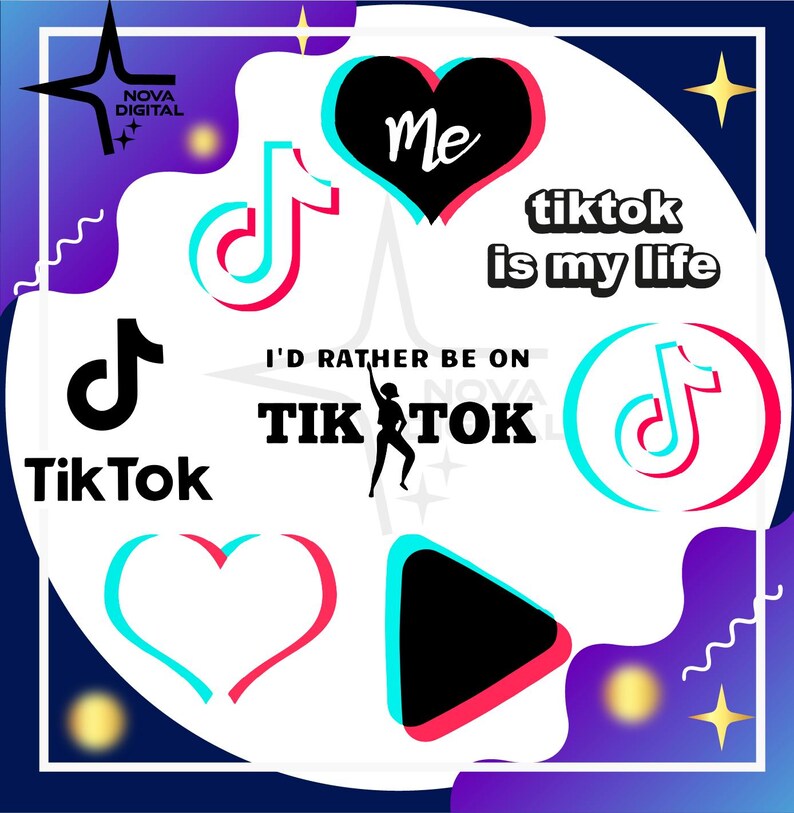 Tik-tok SVG Bundle, Digital Download, Cool Designs Png, Printable Files ...