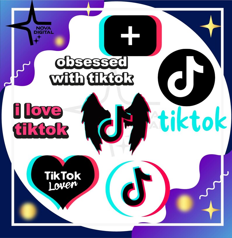 Tik-tok SVG Bundle, Digital Download, Cool Designs Png, Printable Files ...
