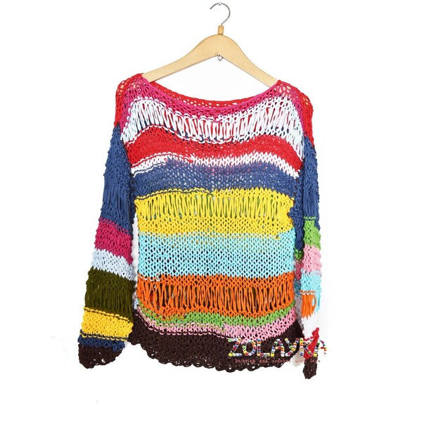 Loose Knit Sweater - Etsy