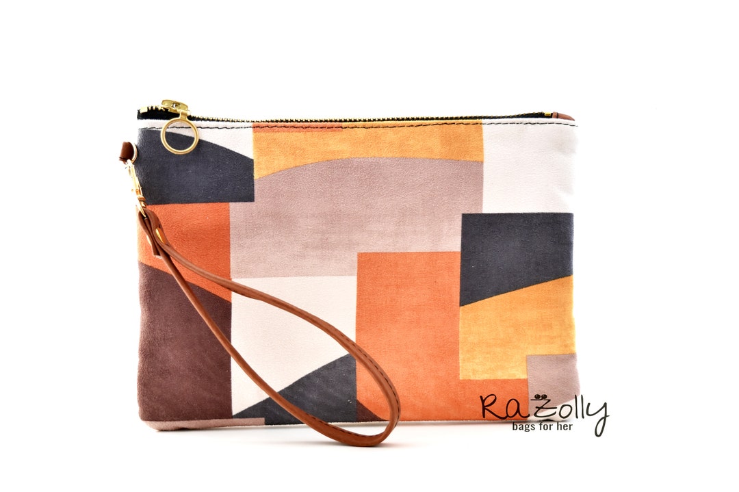 Large Wristlet Wallet, Cell Phone Purse, Faux Suede Leather Wristlet ...