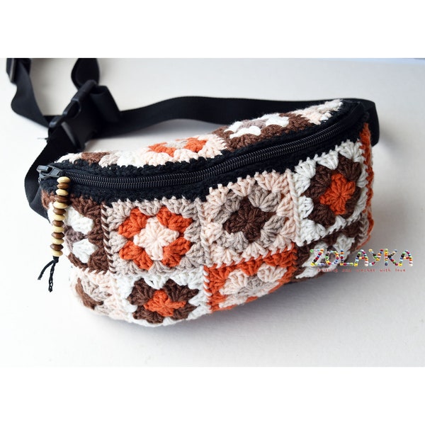 Crochet Granny Square Belt Bag - Etsy