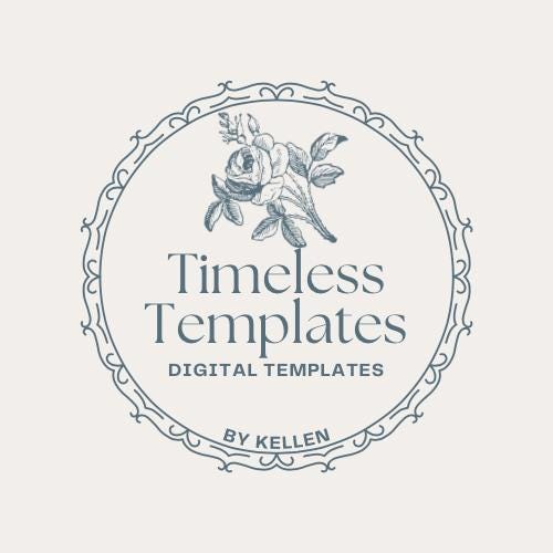 TimelessTemplatesbyK - Etsy