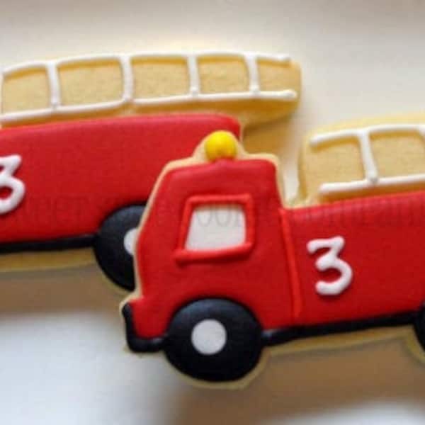 Fire Truck Cookies - Etsy