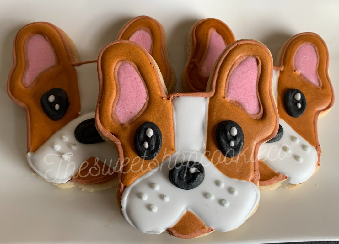 French Bulldog Cookies 1 Dozen - Etsy