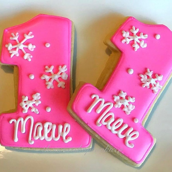 Number Cookies - Etsy