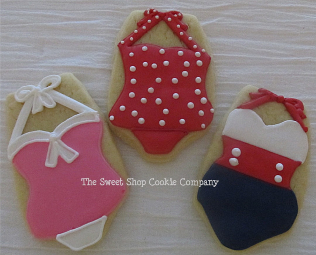 Retro Swimsuit Cookies 1 Dozen - Etsy