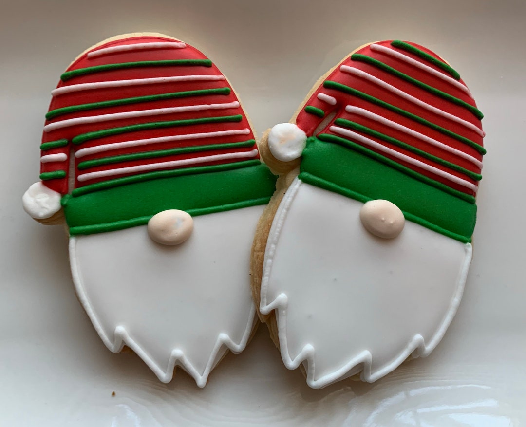 Christmas Gnome Cookies 1 Dozen - Etsy