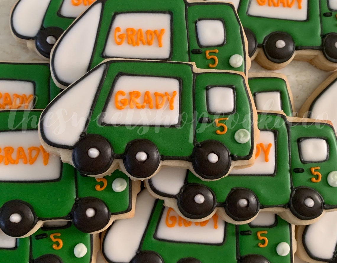 Garbage Trucks Cookies 2 Dozen - Etsy