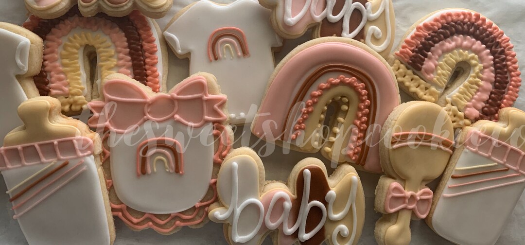 Boho Baby Shower Cookies 2 Dozen - Etsy