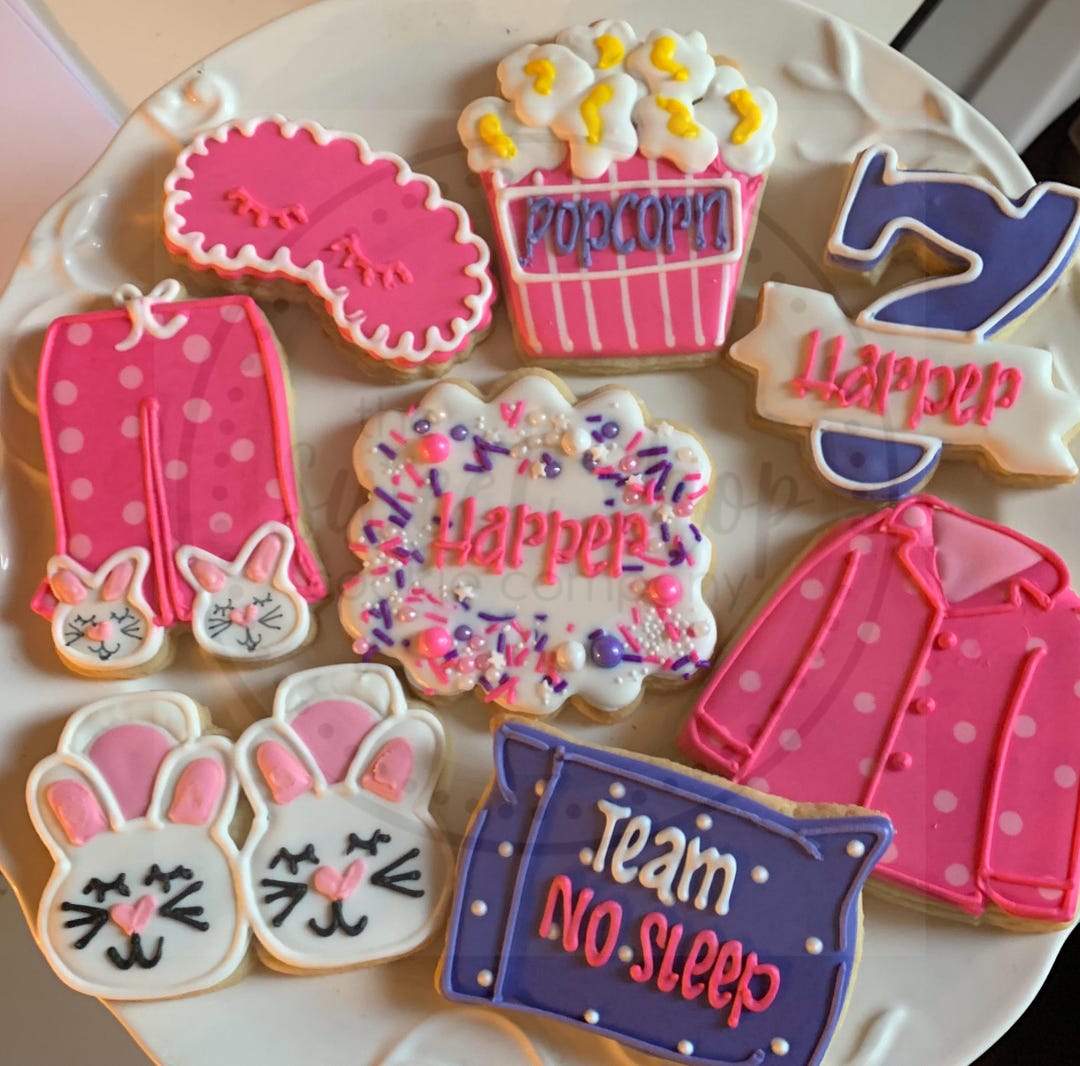Sleepover Cookies More Designs 2 Dozen - Etsy