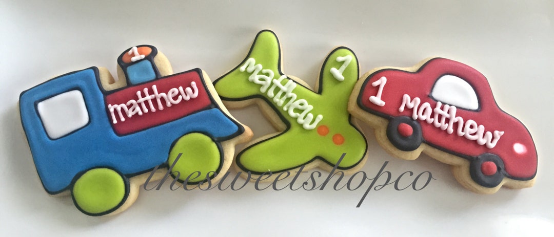 Transportation Cookies 1 Dozen - Etsy