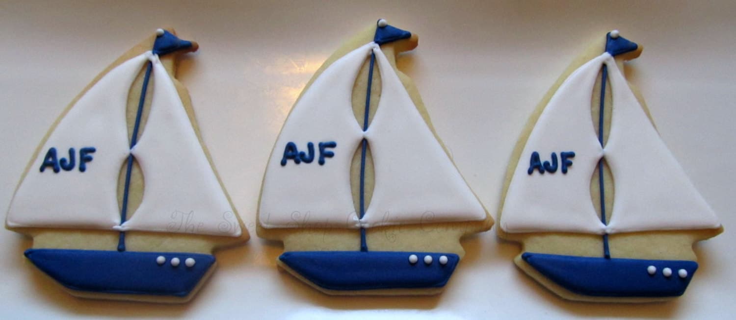 Sailboat Cookies 2 Dozen - Etsy