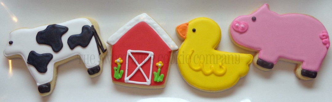 Farm Themed Cookies 1 Dozen - Etsy