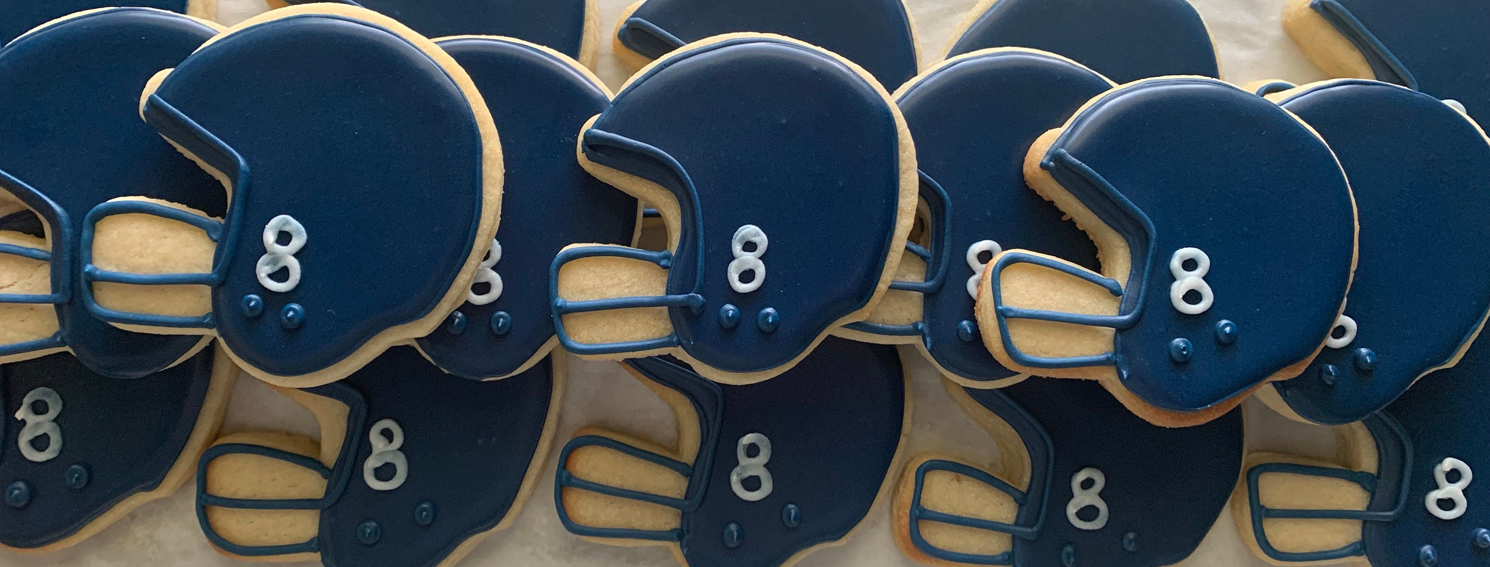 Football Helmet Cookies