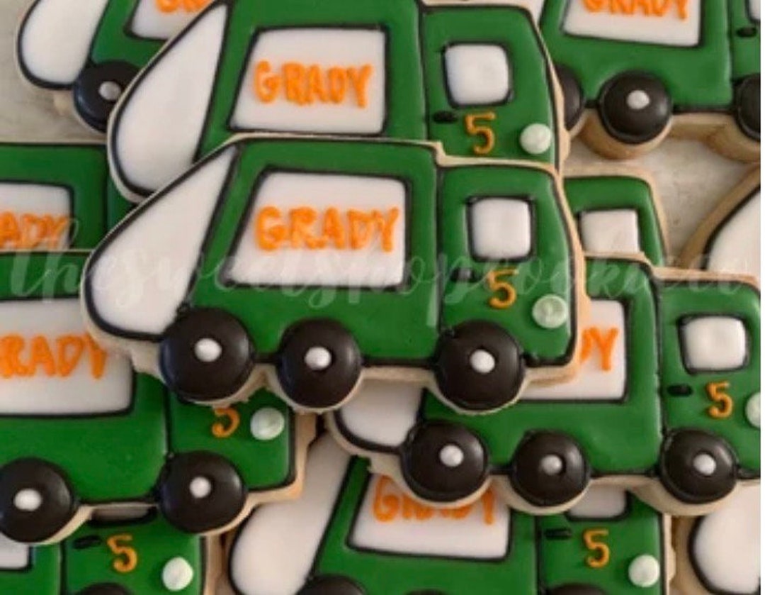 Garbage Truck Cookies 1 Dozen - Etsy