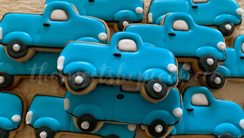 Pickup Truck Cookies 1 Dozen - Etsy